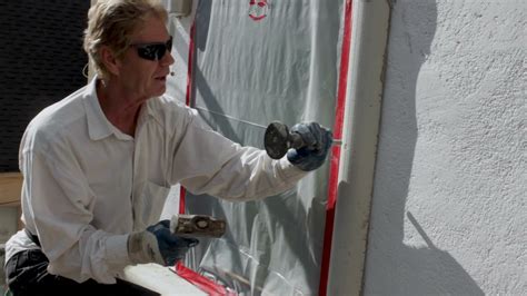 Hang And Color Styrofoam Trim On Stucco Youtube