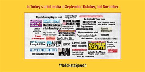 Hate Speech In The Press Our Selections From September October And