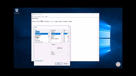 Using A Notepad File To Type And Edit Plain Text In It Youtube