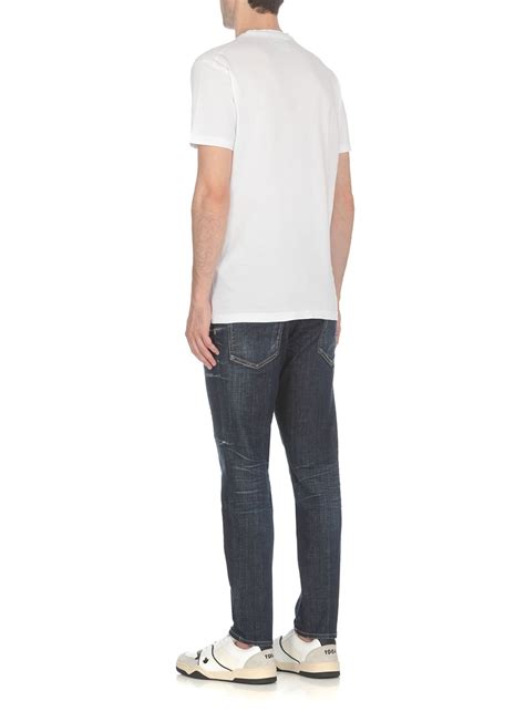 Dsquared2 White Cotton T Shirt Dsquared2
