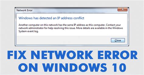 How To Fix Windows Has Detected An Ip Address Conflict Error