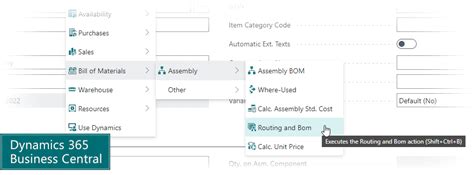 Overview Routing And BOMs With Versions And Routing Link Codes