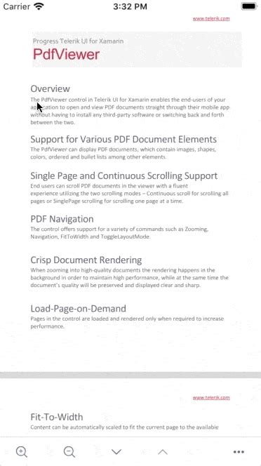 New Features Of Telerik Ui For Xamarin Pdfviewer In R3 2019
