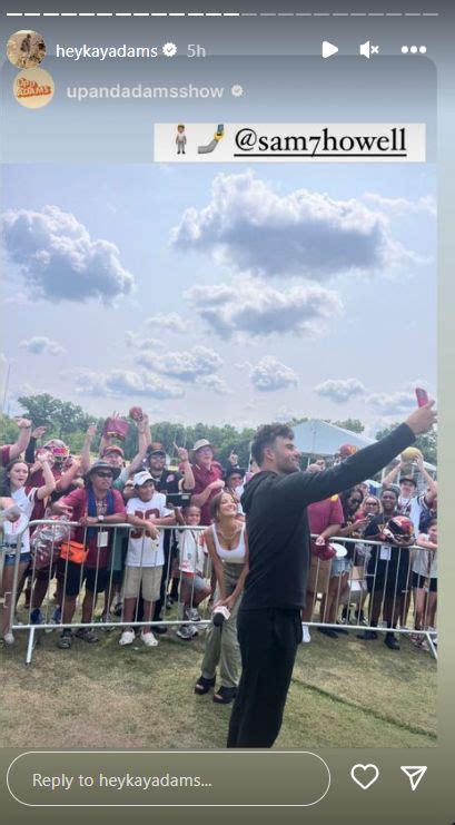 Kay Adams Handsy Encounter With Washingtons Sam Howell Photos Game 7