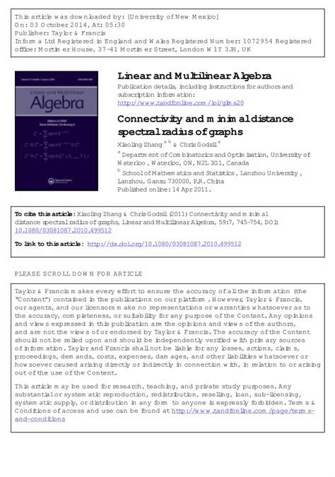 pdf connectivity and minimal distance spectral radius of graphs