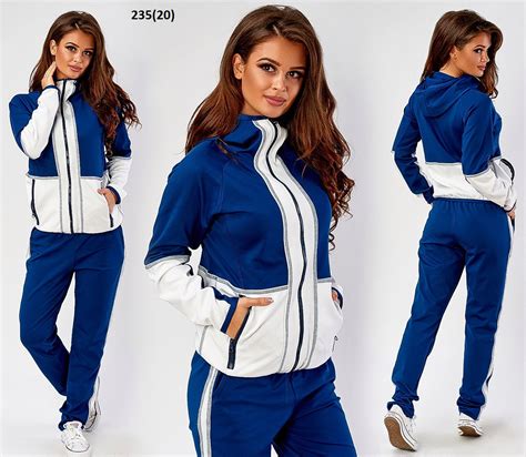 Комбинированный спортивный костюм женский 90 фото