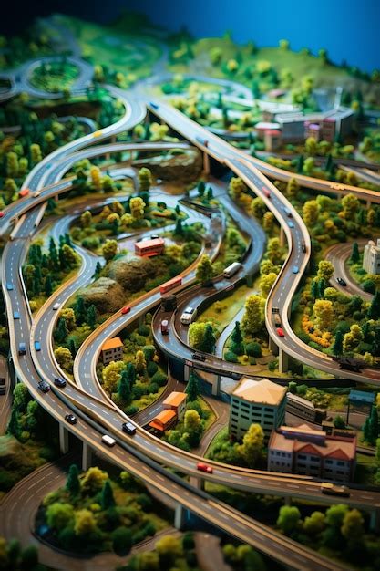 Premium Photo Urban Transportation Model