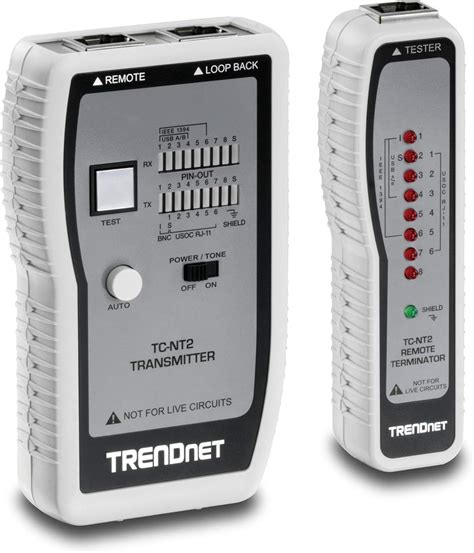 TRENDnet Network Cable Tester Tests Ethernet USB BNC Cables Accurately Test Pin