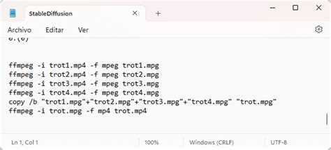 I Got This Ffmpeg Nice Metod For Fusing Small Videos In A Big One But