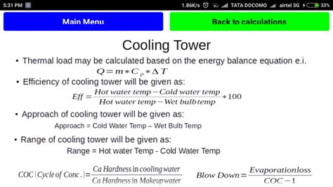 Cooling Tower Formulas Design Talk