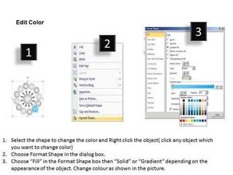 layout of converging 12 steps linear flow processs and powerpoint templates
