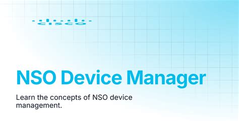 Nso Device Manager Cisco Crosswork Nso Documentation