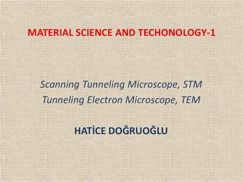Pdf Scanning Tunneling Microscope Stm Tunneling Electron Microscope Tem Dokumen Tips