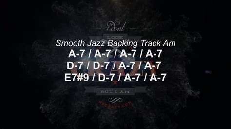 Smooth Jazz Backing Track Am Youtube
