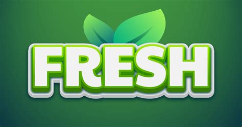 fresh green text effect scene generators ft label and effect envato