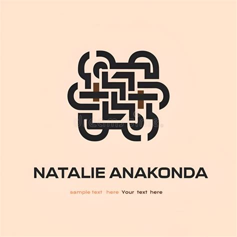 Black Strict Line Image Logo On Soft Pink Background For Branding Ai