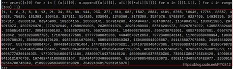 python 一行代码实现 斐波那契数列 python a[i][0] csdn博客