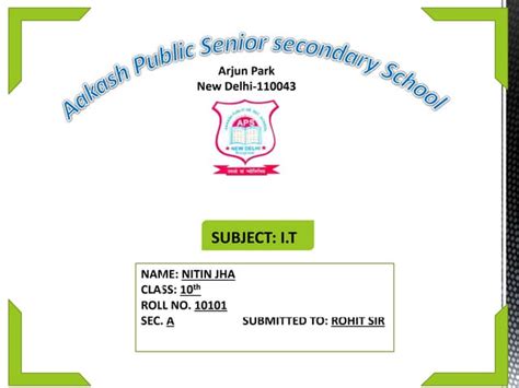 It Project Class 10 Pptx