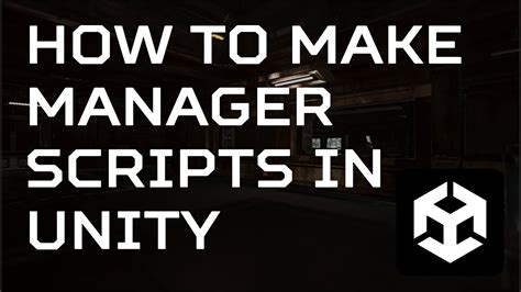 How To Setup Game Managers In Unity Tutorial YouTube