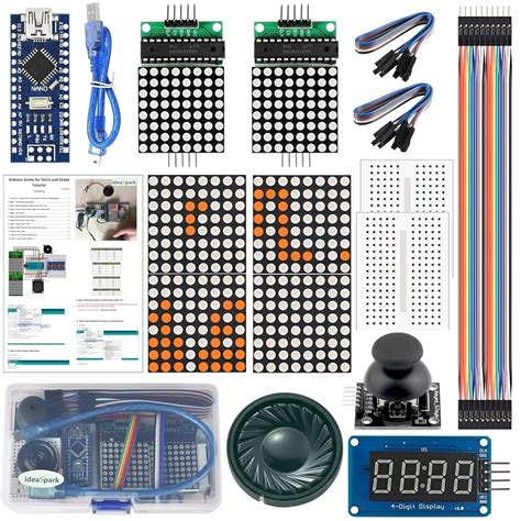 Rees52 Aurduino Kits Game For Tetris And Snake With Aurduino Nano V30 Sensor Modules Kits