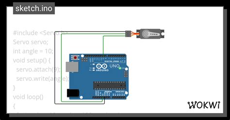 Servo Motor Wokwi ESP32 STM32 Arduino Simulator