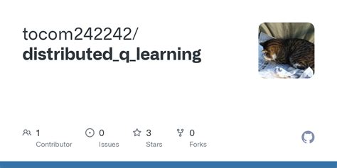 github tocom242242 distributed q learning