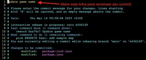 Git Como Renomear Mensagens De Commit Em Um Repositório Br