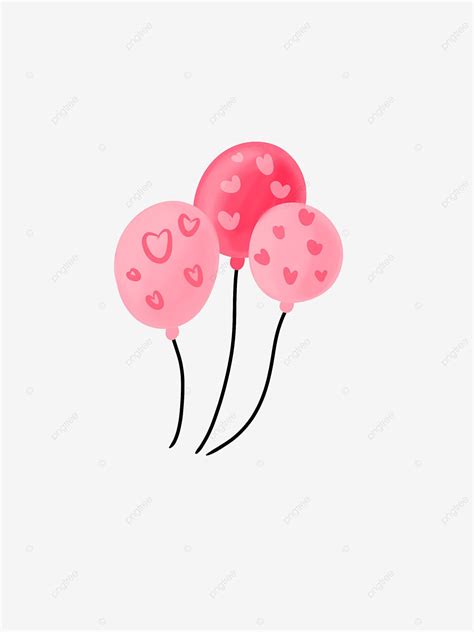 핑크 하트 일러스트 풍선 벡터 풍선 분홍 사랑 Png 일러스트 및 Psd 이미지 무료 다운로드 Pngtree