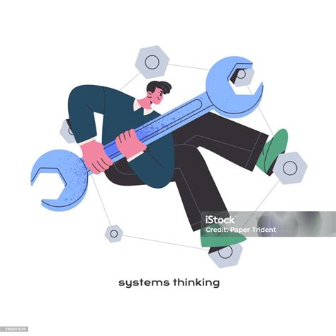 Ilustración De Concepto De Pensamiento Sistémico Mentalidad Analítica