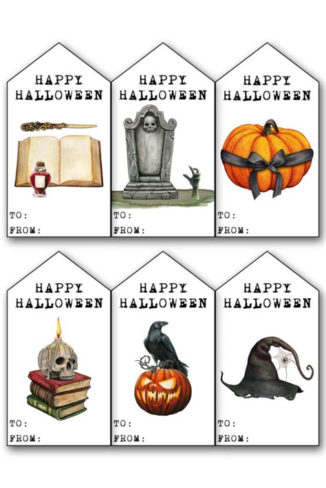 102 Free Printable Happy Halloween T Tags In One Download