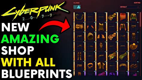 New Shop With All Crafting Specs Cyberpunk 2077 Mod Cyberpunk 2077