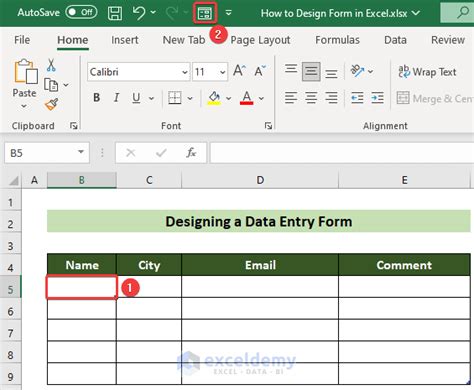 How To Design Form In Excel 2 Suitable Examples ExcelDemy