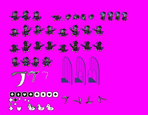 Jevil Sprites By Imyellowz On Deviantart