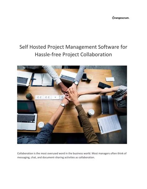 Ppt Self Hosted Project Management Software For Hassle Powerpoint