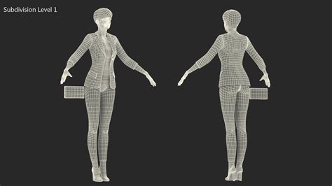 Asian Street Fashion Woman T Pose 3d Model 159 3ds Blend C4d Fbx