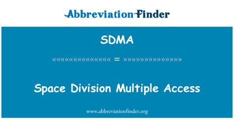 Sdma Significa Espacio Division Multiple Access Space Division Multiple Access