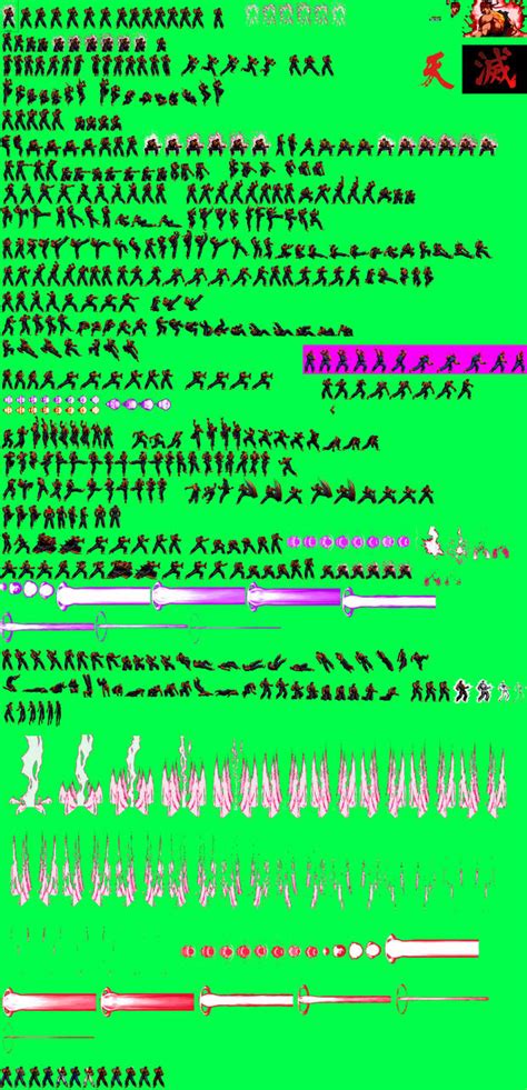 Evil Ryu Sprite Sheet [wip May As Well Be Done] By Somenamelesspunk On