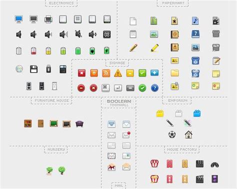 Boolean Icons Icon Set Pixel City Icon