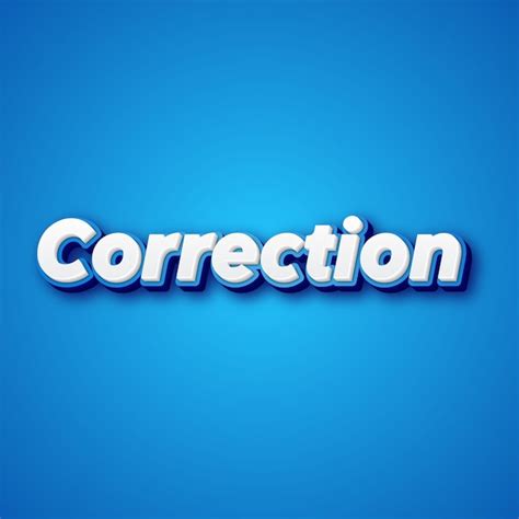 Premium Photo Correction Text Effect Gold  Attractive Background
