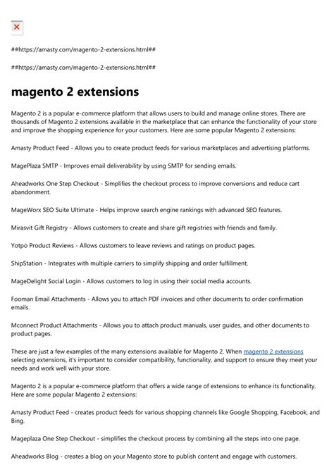 ppt magento 2 extensions powerpoint presentation free download id