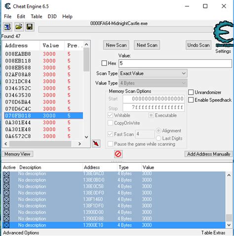 Cheat Engine View Topic Red Values No Change