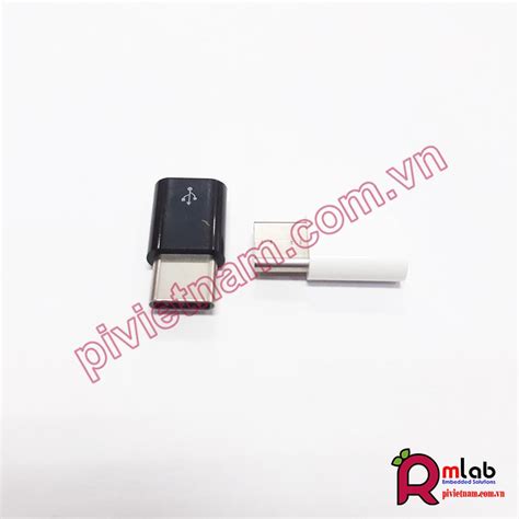 Đầu chuyển microUSB to USB typeC chính thức dành cho Raspberry Pi