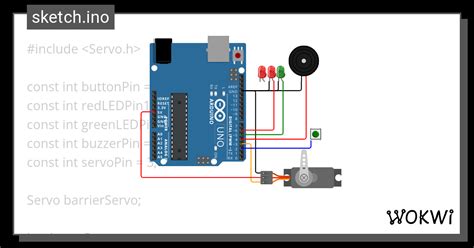 Train Barrier School Project Wokwi Esp32 Stm32 Arduino Simulator