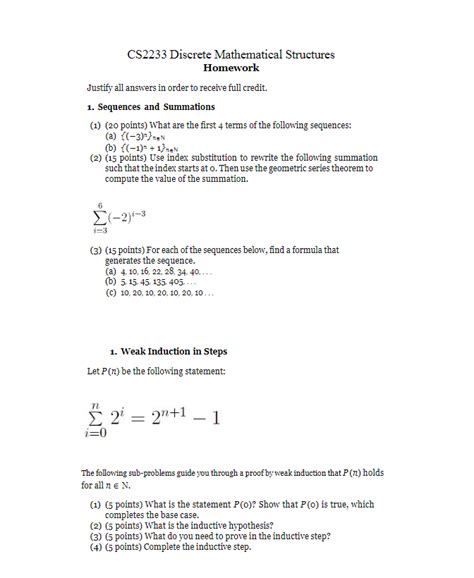 Solved 1 Sequences And Summations 1 20 Points What Are