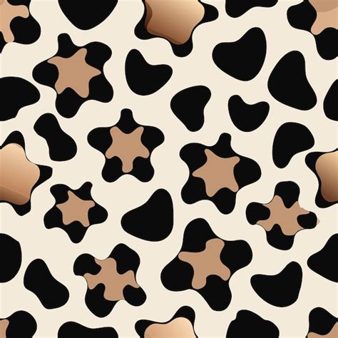 Premium Vector Cow Print Vector Illustration Design