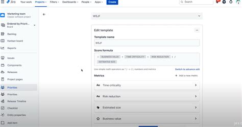 how use wsjf prioritization in jira backlog