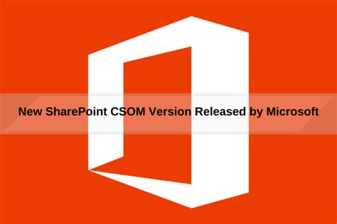how to use the new sharepoint csom version released by microsoft