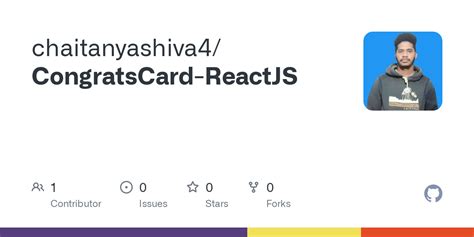 Github Chaitanyashiva4congratscard Reactjs