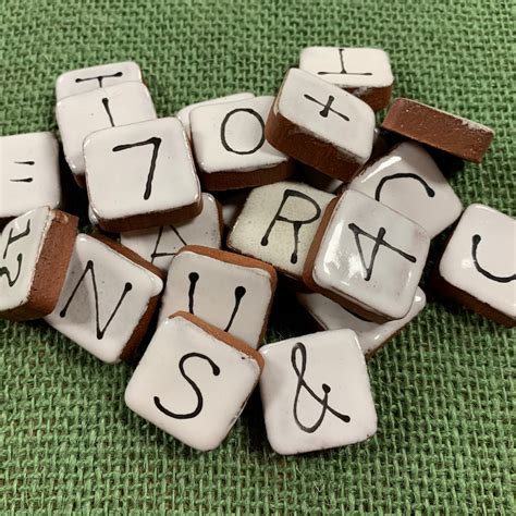 Ceramic Letters Etsy
