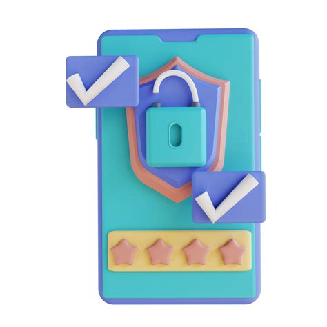3d Illustration Mobile Password Unlock 10855662 Png